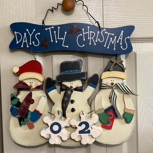 Holiday | Snowmen Days Til Christmas Countdown Advent Calendar | Poshmark